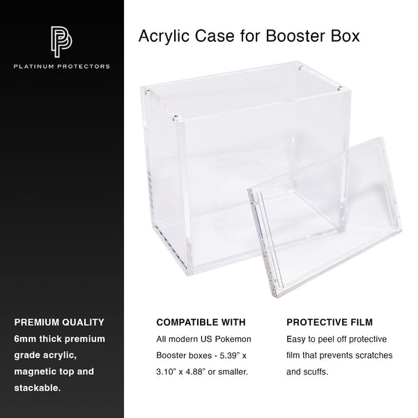 Premium Acrylic Case for Pokemon Booster Box (6mm thick) - The Dragons ...