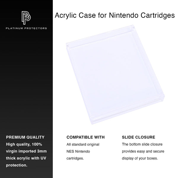 Premium Acrylic Case for Nintendo NES Game Cartridges - The Dragons Trove