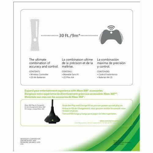Xbox 360 Wireless Official-Controller (Black) - (Refurbished) - The ...