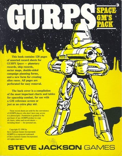 GURPS Space GM's Pack by Steve Jackson Games 6405 - The Dragons Trove