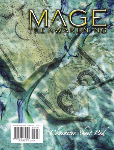 Mage: The Awakening Character Sheet Pad - The Dragons Trove