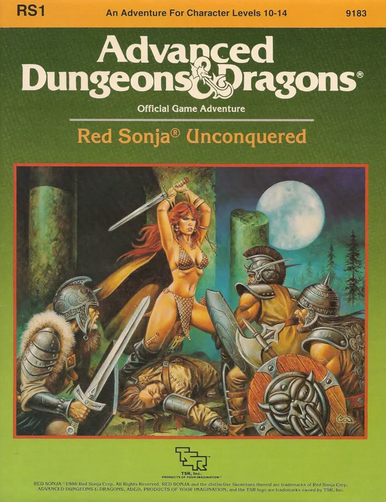 RS1 Red Sonja Unconquered by TSR 9183 - The Dragons Trove